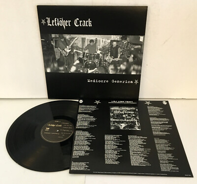LEFTOVER CRACK mediocre generica LP Vinyl Record with lyrics , choking ...