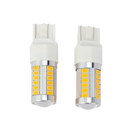 7443, T20 Led Bulbs Yellow 900 Super Bright Turn Signals Light G4U9 ...