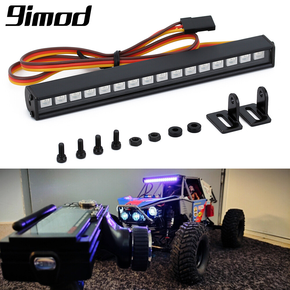 Metal LED Light Lamp Roof Bar For 1/10 RC Crawler Car Traxxas TRX4 ...