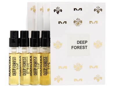 MANCERA DEEP FOREST EDP 2.0ml .06fl oz x 4 COLOGNE SPRAY SAMPLES | eBay