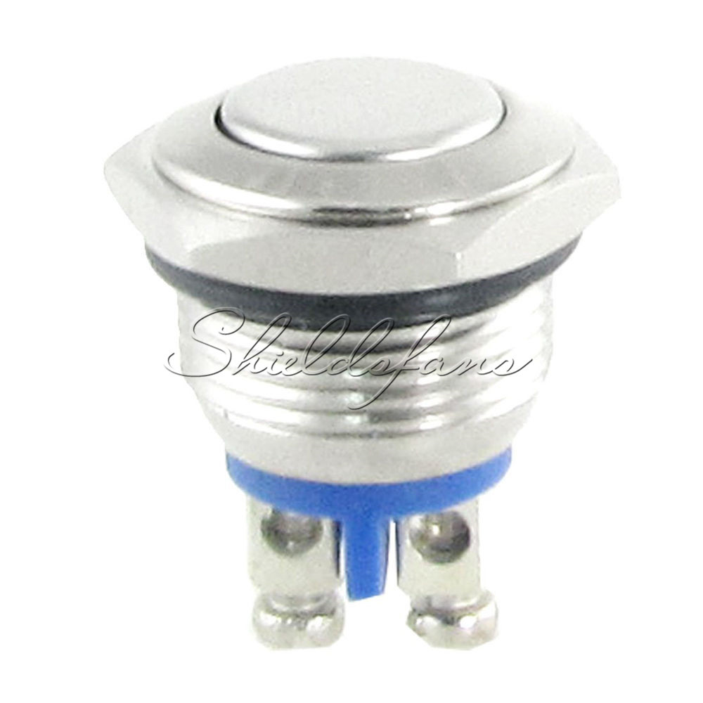 Waterproof Metal 16mm Push Button Momentary ON OFF Horn Switch Start ...