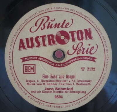 Jaro Schmied 78 RPM / Wein` Nicht Mutter & Eine Rose Aus Neapel (59 ...
