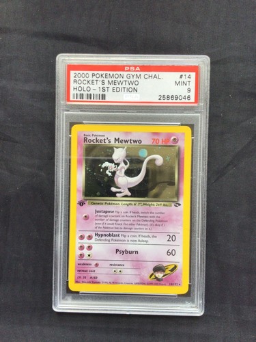 Pokemon: Gym Challenge 1st Edition Rare Holo: Rocket's Mewtwo 14/132 ...