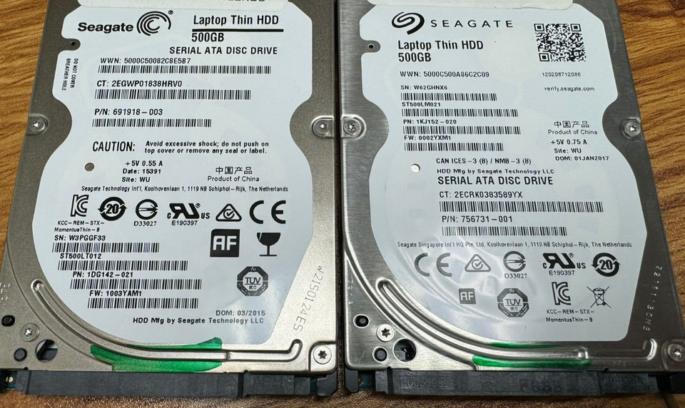 2 PACK !! Seagate ST500LM021 Mobile HDD 500 GB 2.5" SATA III Laptop ...