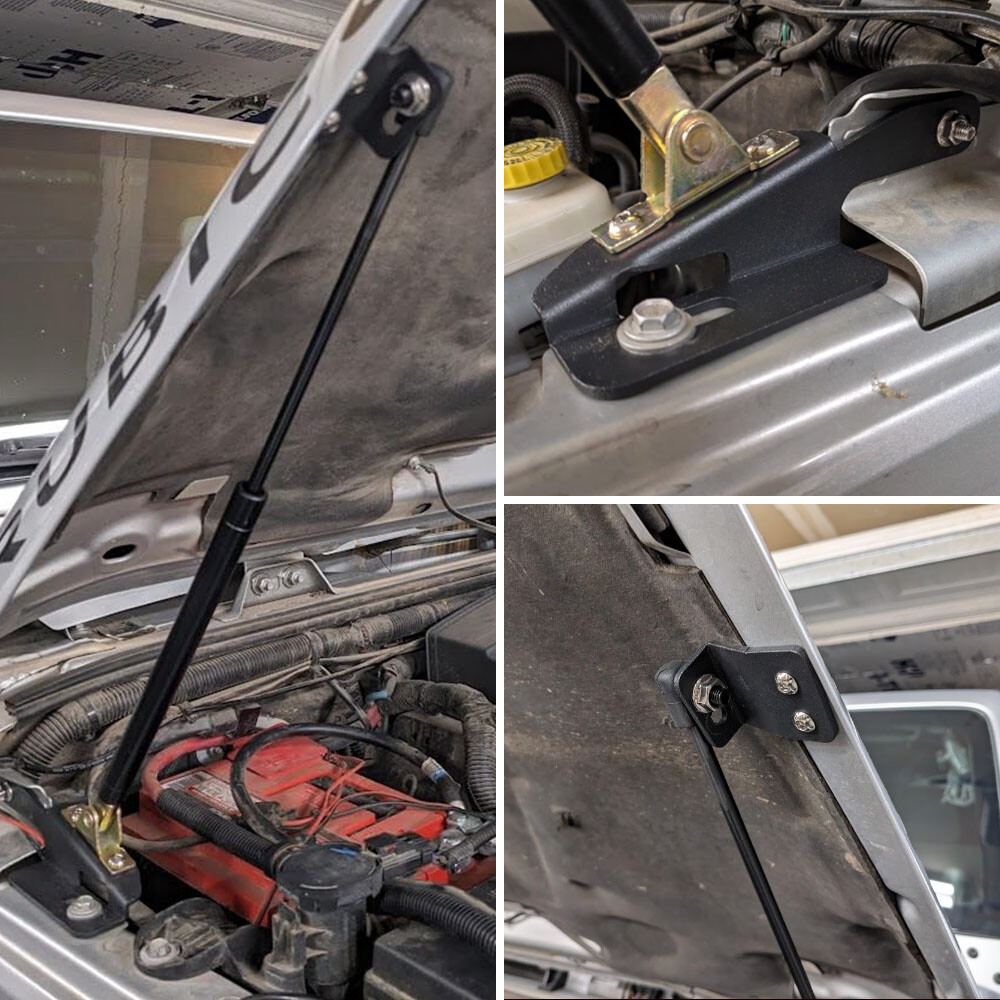 For 2011-2018 Jeep Wrangler JK Steel Front Hood Lift Support Strut Kit ...