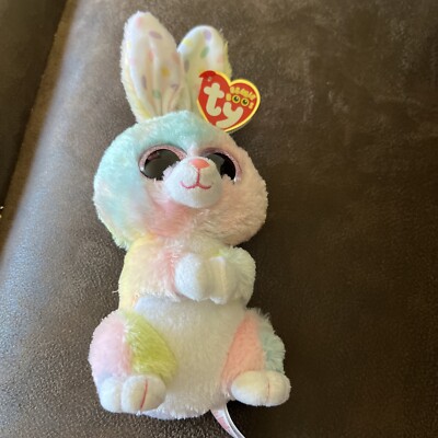 Ty Beanie Boos Bubby The Pastel Tye Dye Easter Bunny Rabbit 2016 Plush ...
