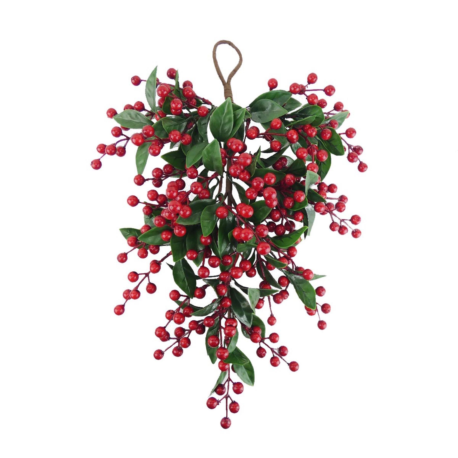 Christmas Artificial Spray Bay and Red Berry Door Hanger 46cm | eBay