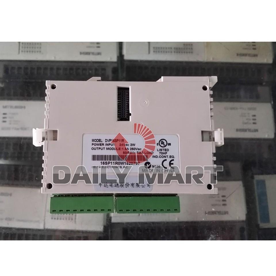 DELTA DVP16SP11R 8DI 8DO (Relay) Digital I/O Module PLC New in Box Free ...