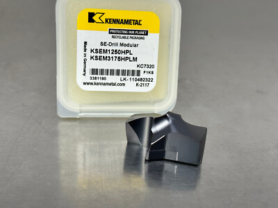 Kennametal KSEM1250HPL Carbide Drill Insert Tip KC7320 KSEM 3175HPLM ...