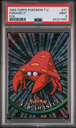 1999 TOPPS POKEMON TV #47 PARASECT HOLO FOIL PSA 9 POP 30! | eBay