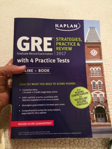 GRE 2017 Strategies, Practice & Review with 4 Practice Tests: Online ...