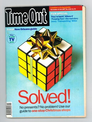 Time Out No 1422 Nov 19-26 1997 London Rubik's Cube | eBay