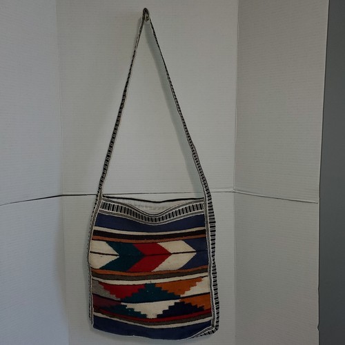 ECUADOR NATIVE INCA ART HANDMADE WOOL & COTTON HAND BAG TOTE PURSE ...