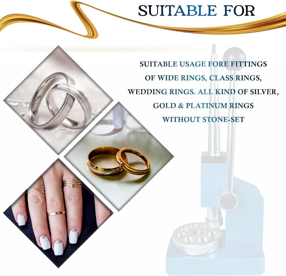 Compact Coin Ring Making Kit – Adjustable Stretcher & Reducer for Sizes ...