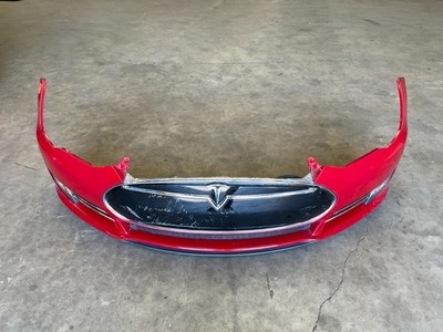 12 13 14 15 Tesla Model S Front Bumper Cover Panel W/Grilles Red 1584 ...