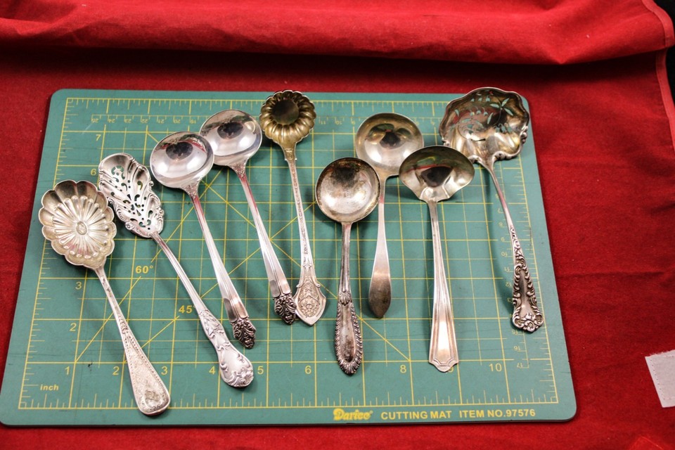 Sterling Silver Lot - Vintage Small Ladles 174 Grams 9 Pieces - Scrap ...