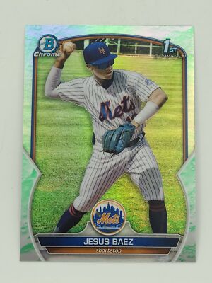 2023 Bowman #BCP-12 Jesus Baez Chrome Prospects Lunar Glow Refractor | eBay