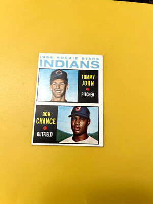 1964 Topps #146 Indians Rookies - Tommy John/Bob Chance EXMT | eBay
