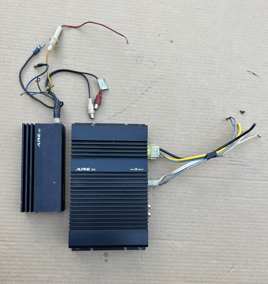 1991 Alpine 2 Channel Amplifier Alpine 3553 Amplifier 4/3/2 Channel