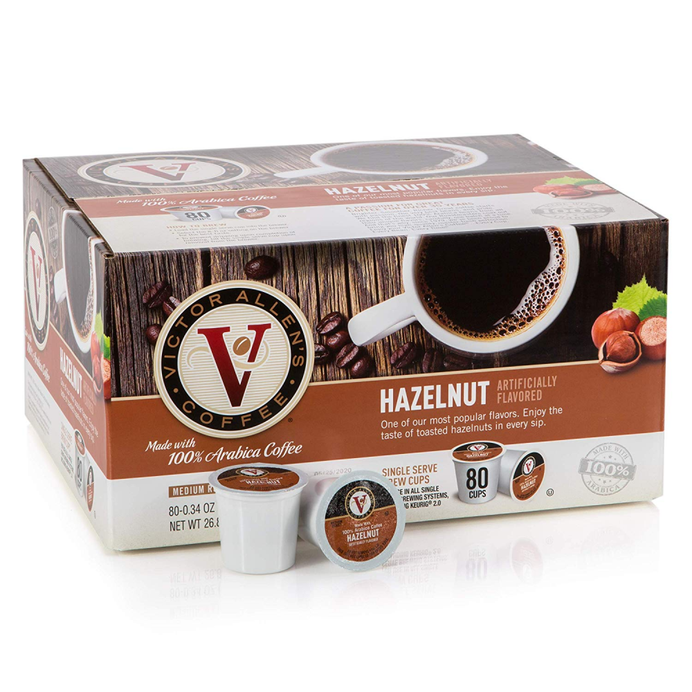Coffee K Cups, Hazelnut Single Serve Medium Roast, 80 Count, Keurig 2.0 ...