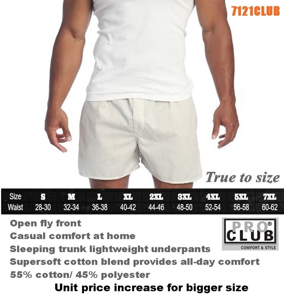 PRO CLUB BOXERS TRUNK SHORT PROCLUB MENS UNDERWEAR BIG AND TALL LOT 2 ...