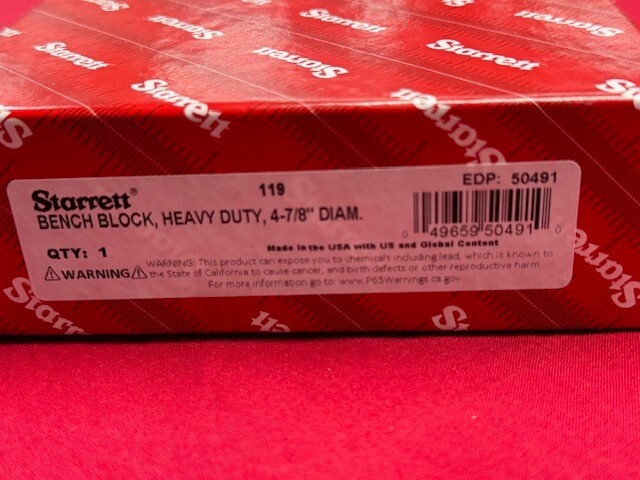 Starrett 119 Bench Block 4-7/8" Diameter x 1-1/2" High IN STOCK | eBay