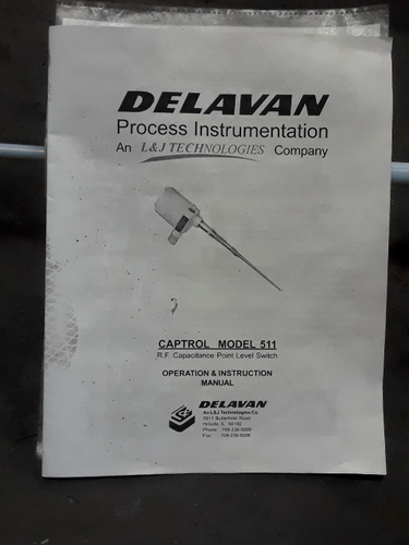 Delavan 511 B Level Switch w/ 60" Probe 220VAC 24VDC 511-G-GT60 - New ...