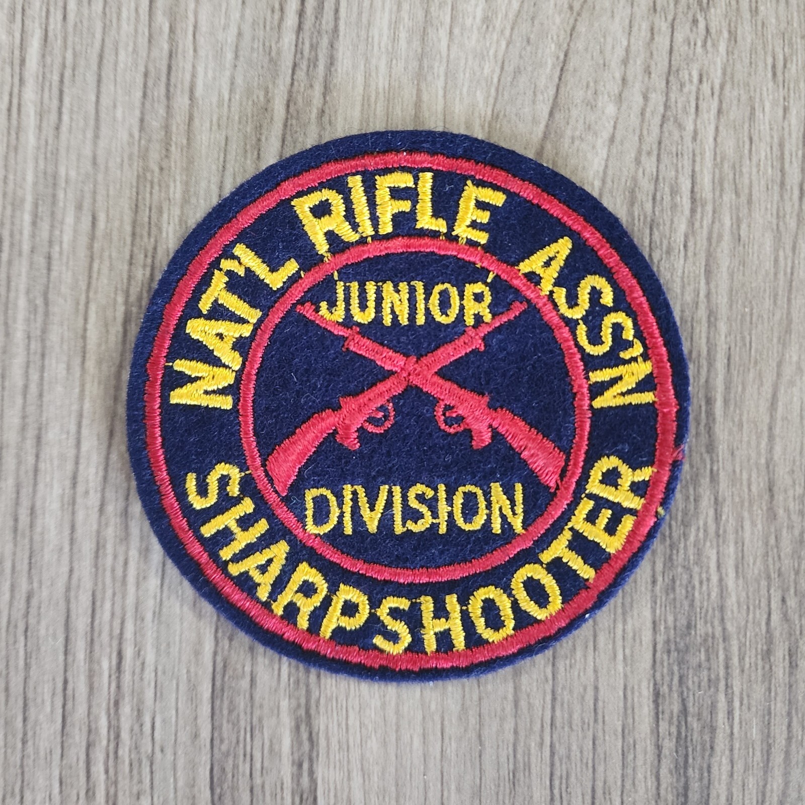 Vintage NRA Junior Sharpshooter Patch 3" Round Sew On Embroidered | eBay