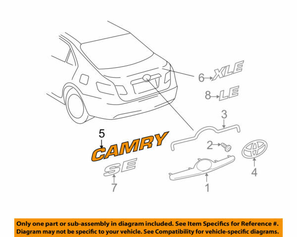 75442-33270 Toyota Plate, luggage compartment door name, no.2 ...