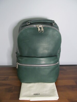 Shinola Detroit-Runwell Forest Green Top Grain Leather 15" Laptop ...