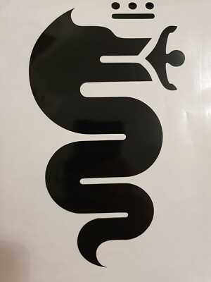 Alfa Romeo Serpent symbol self adhesive vinyl decal/sticker 20cm ...