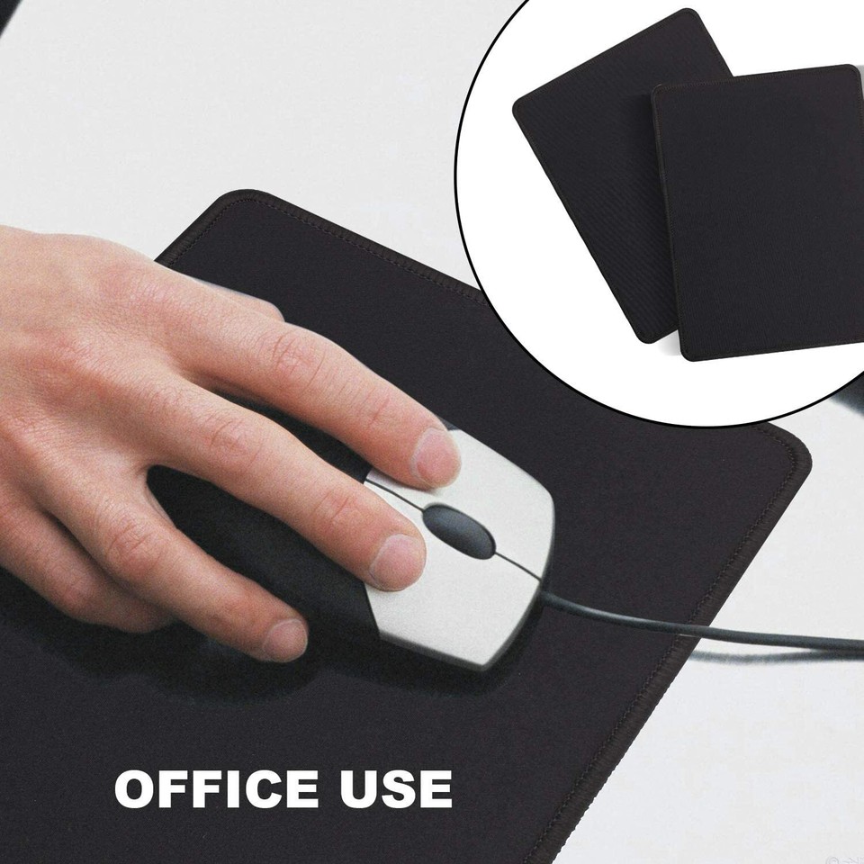 2-Pack Non-Slip Mouse Pad Stitched Edge PC Laptop For Computer PC ...