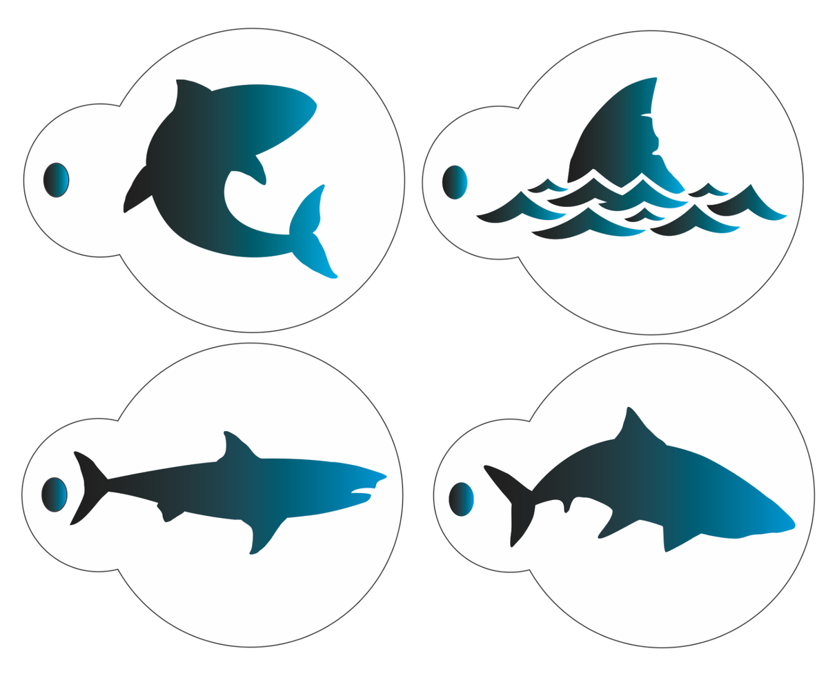 Shark Fin Stencil Shark Fin Silhouette Stock Illustrations – 5,849