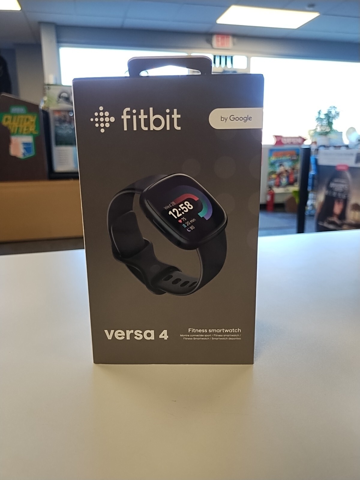 Fitbit® Versa 4 Smartwatch - Graphite Aluminum w Black Band (FB523BKBK ...