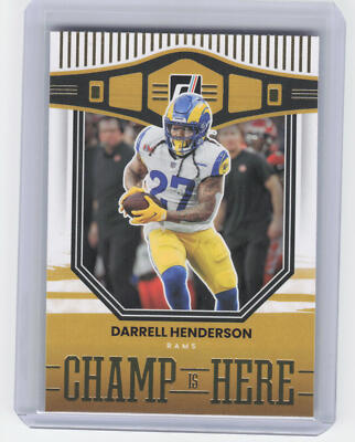 2022 Donruss #CIH-12 Darrell Henderson Champ is Here | eBay