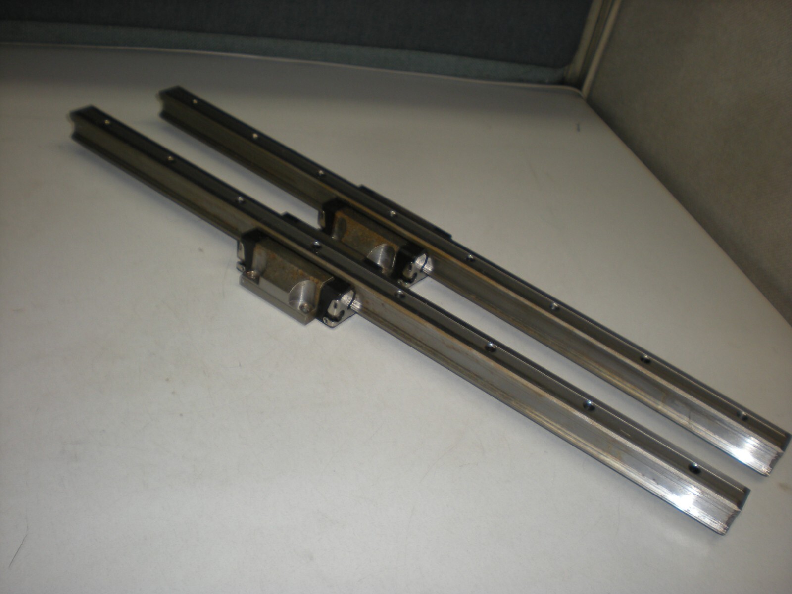 Lot of (2) Bosch 1651-814-20 Linear Bearings with 18-3/4" Long Rails | eBay