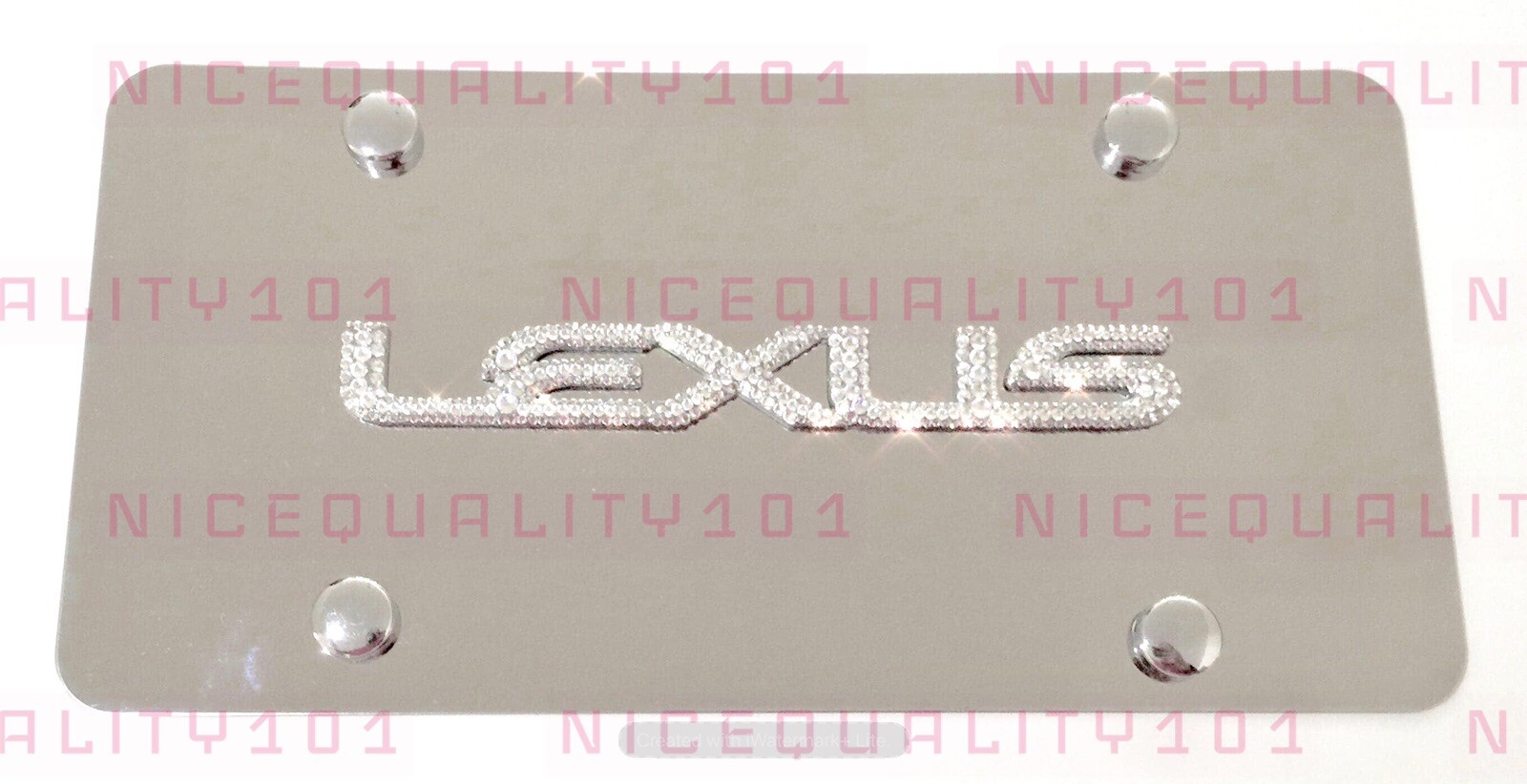 Lexus Bling Front Vanity Plate Frame Holder Made With Swarovski ...