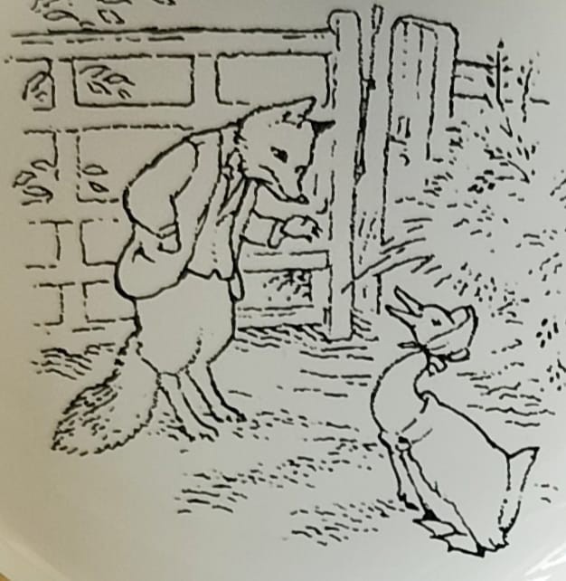 Crummles Beatrix Potter Jemima Puddle-Duck Enamel Trinket Peter Rabbit ...