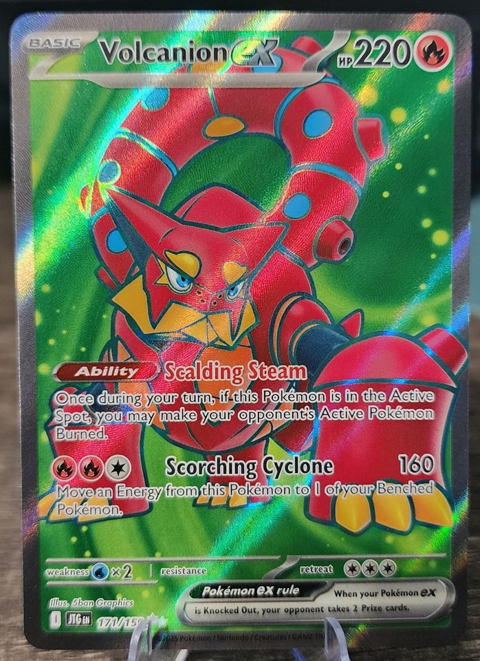 Volcanion ex 171/159 - Full Art Ultra Rare - Pokemon TCG: Journey ...