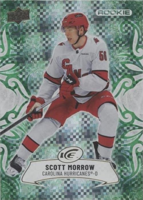 2024-25 Upper Deck ICE - Rookies Scott Morrow #123 Emerald Green (RC ...