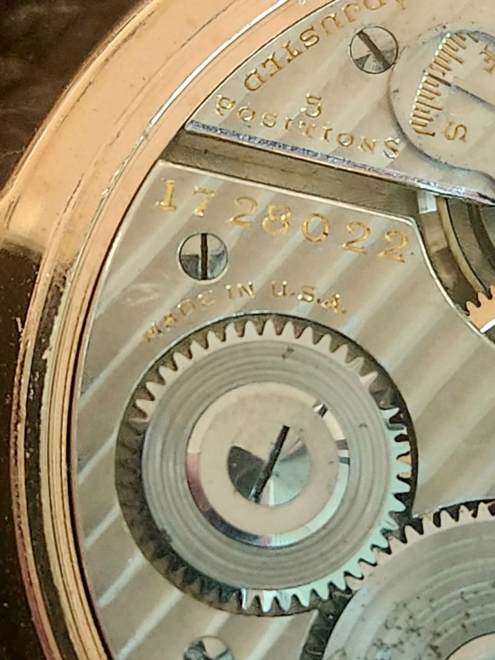 WOW Hamilton 992 Pocket Watch MINTY BOC DISPLAY CASE 21 FURGISON DIAL ...