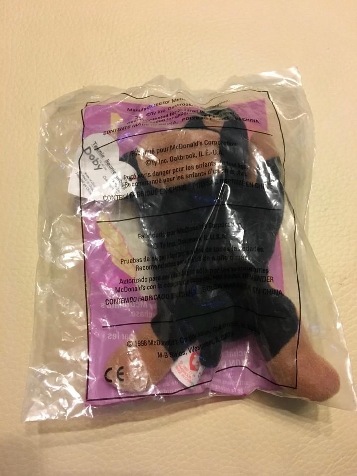 McDonald's TY Beanie Baby Doby 1998 - new in package | eBay