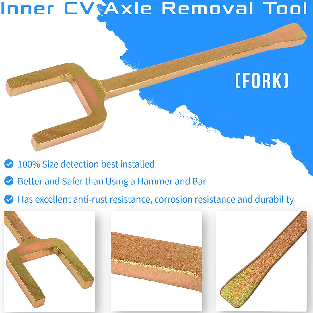 12020 Axle Popper Fork & Shim Kit FWD Half Shaft Inner CV Joint Removal ...