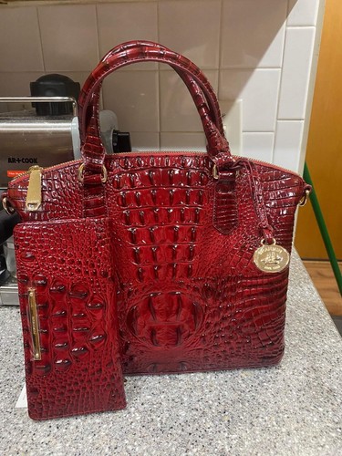 Brahmin Duxbury Vintage red and matching wallet | eBay