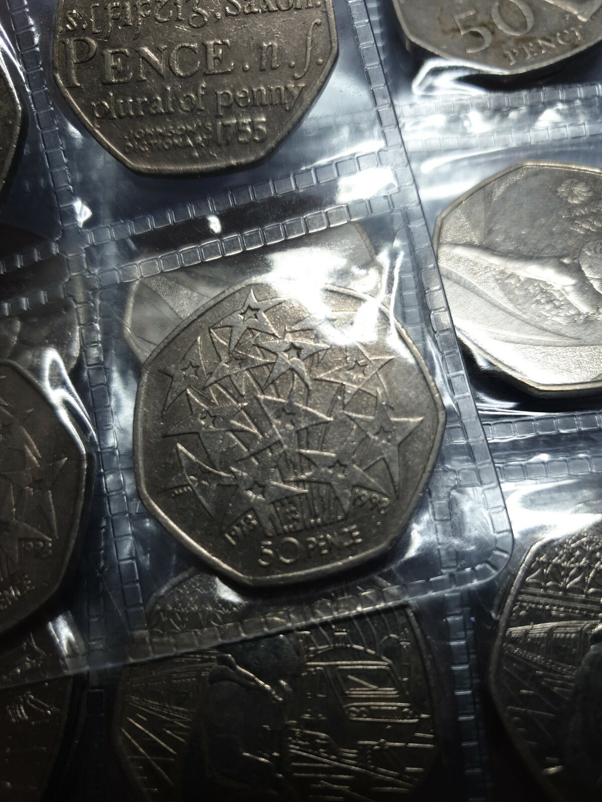 1998 Rare 50p Coin EU 12 Stars Fireworks Pattern | eBay UK