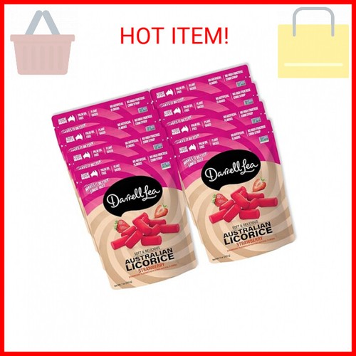 Darrell Lea Australian Licorice, Strawberry Flavor, Soft & Chewy ...