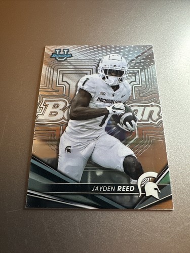 Jayden Reed 2022 Bowman's Best University #70 WR Michigan State - Green ...