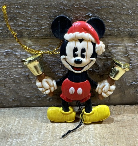 Hallmark Disney Mickey Mouse Ornament Bell-Ringing Santa 2001 ...
