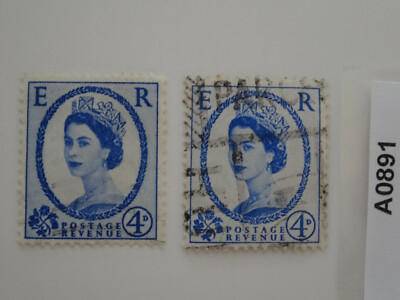 United Kingdom UK Great Britain Queen Elizabeth II 4D Revenue Postage ...