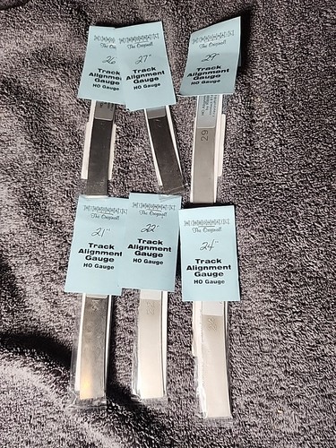 Lot of numerous different Ribbonrail HO Scale Track Alignment Gauges | eBay